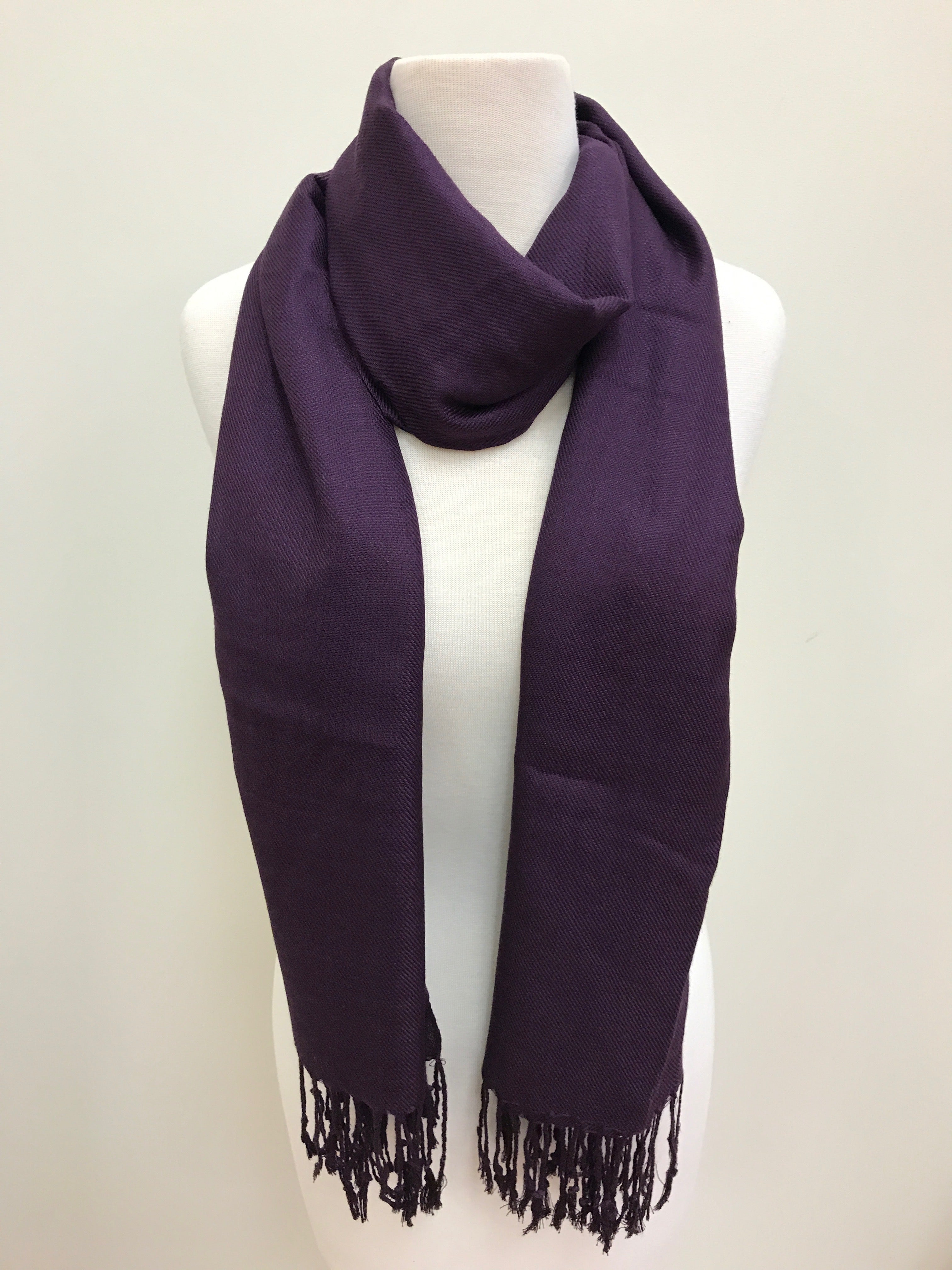 Pashmina Scarf - Purple Plum Colored Scarf – Accessories Boutique